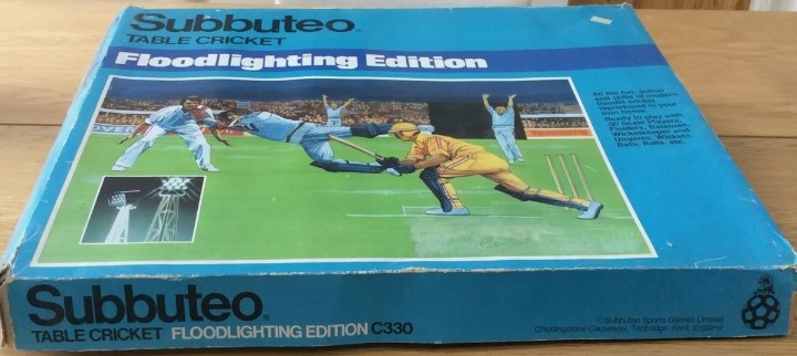 The history of the game – Subbuteo Cricket