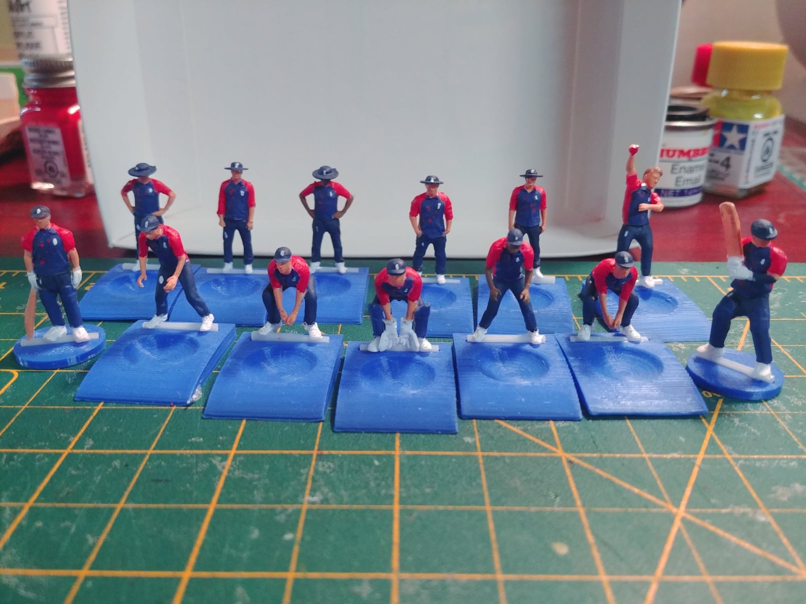 New players and coloured kits – Subbuteo Cricket